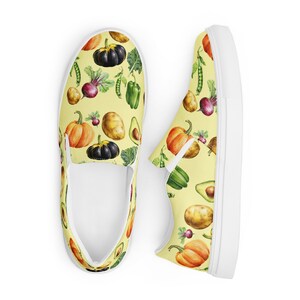 Cute Vegetable Women’s Slip-on Canvas Shoes,plant Lover Gift,vegetarian ...