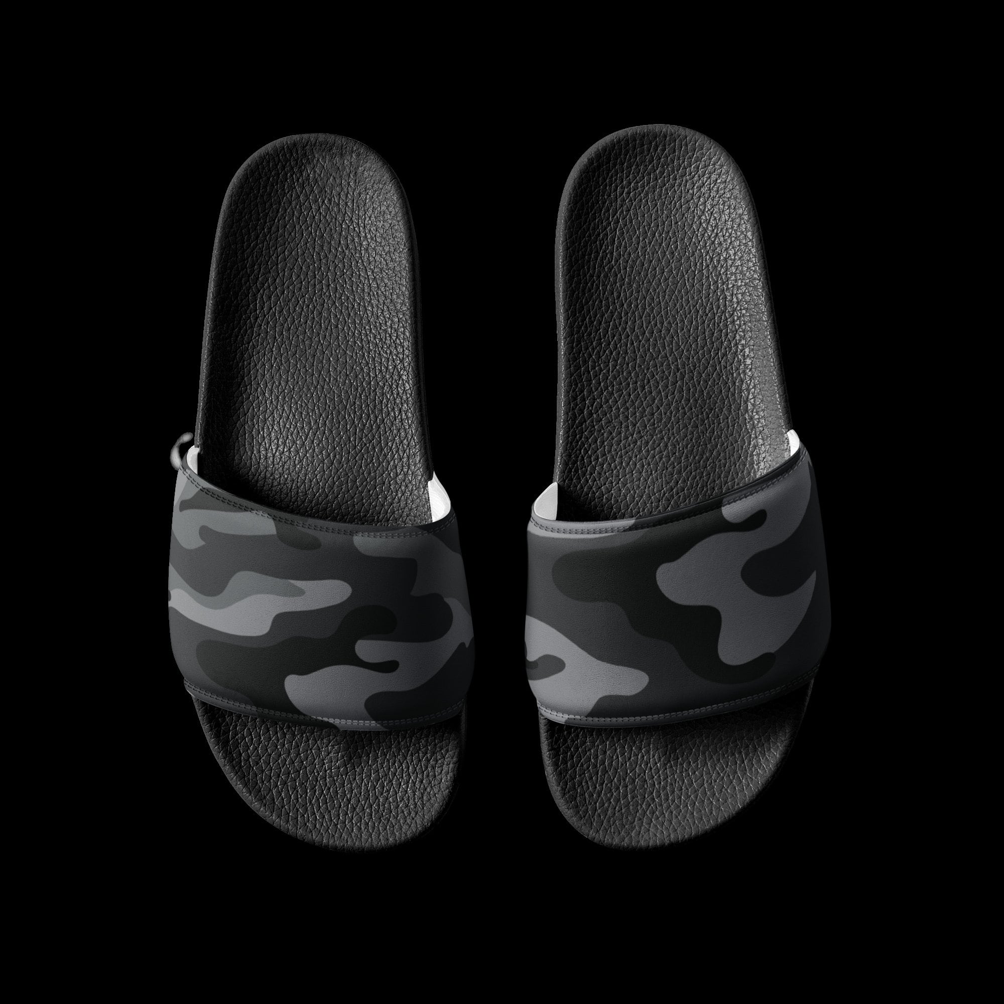 Mens Grey Camo Slides, Camo Slides, Camo Flip Flips, Grey Camo, Grey ...