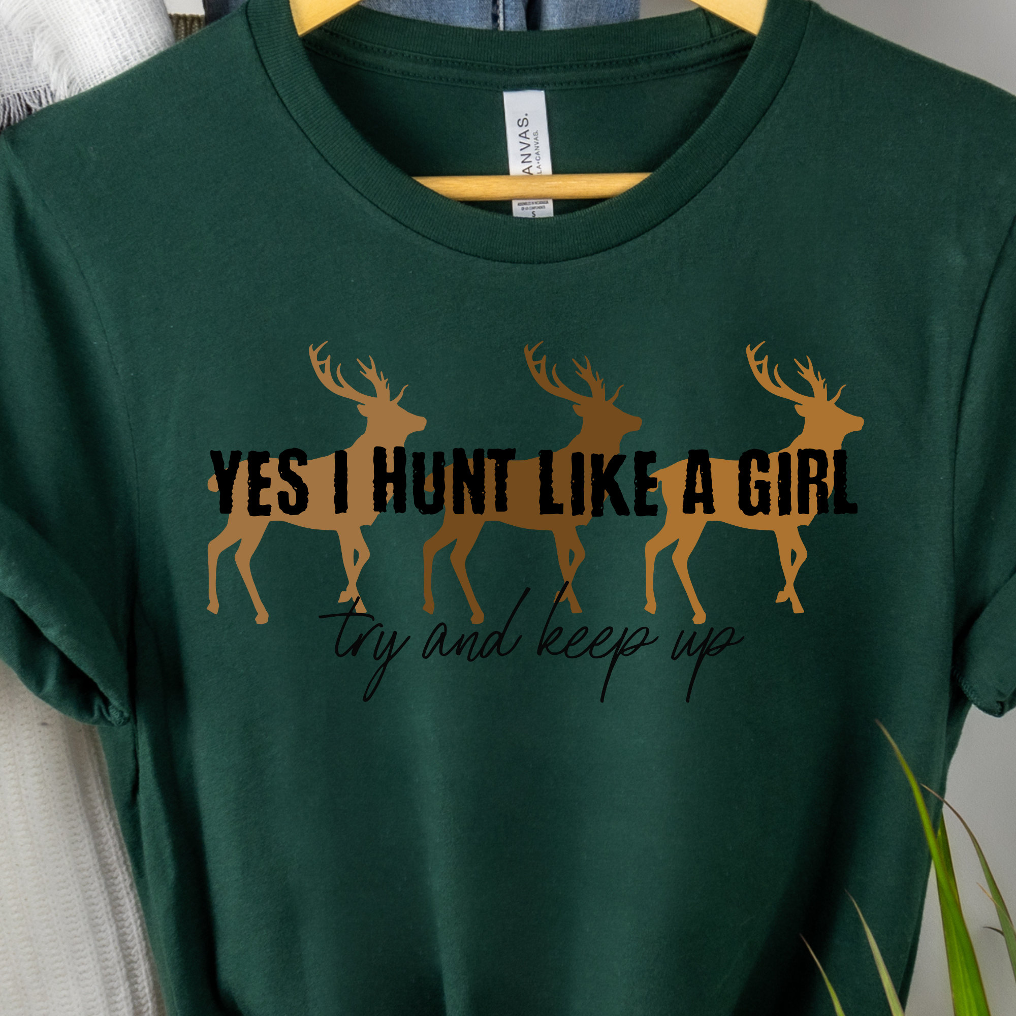 Funny Hunt Like A Girl Hunting T-shirt, Tee Shirt for Hunters, Hunting ...