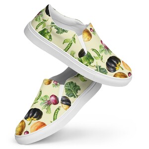 Cute Vegetable Women’s Slip-on Canvas Shoes,plant Lover Gift,vegetarian ...
