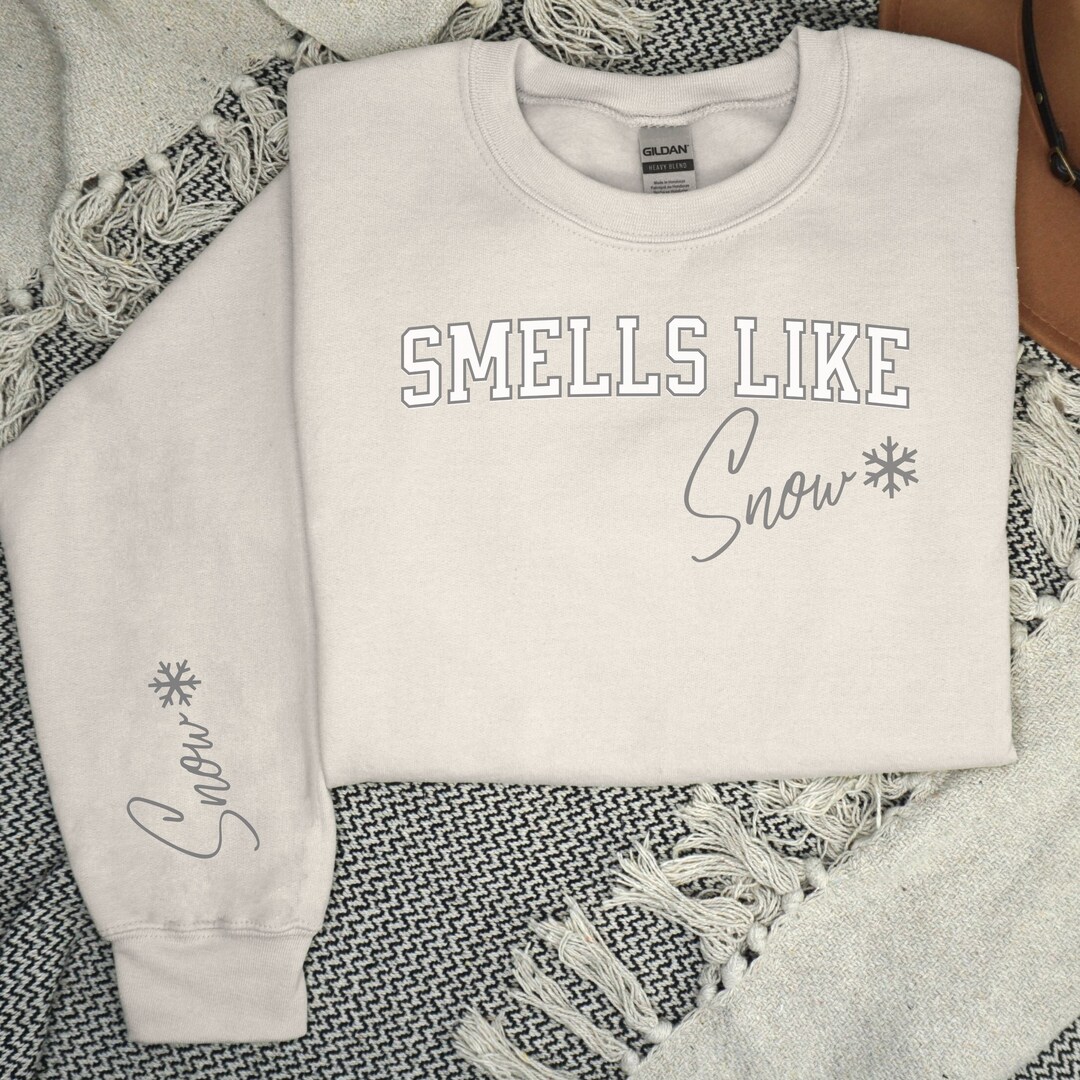 Smells Like Snow Christmas Winter Sweatshirt,cozy Sweater for Holidays ...