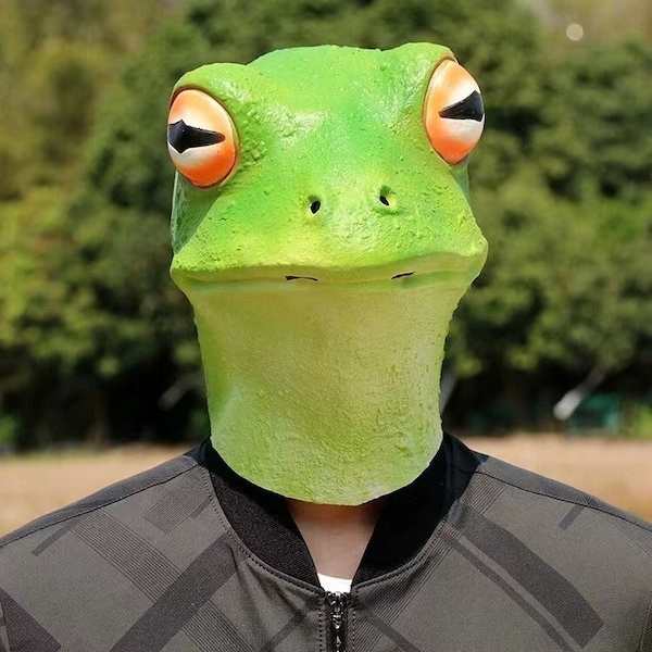 Frog Mask - Etsy