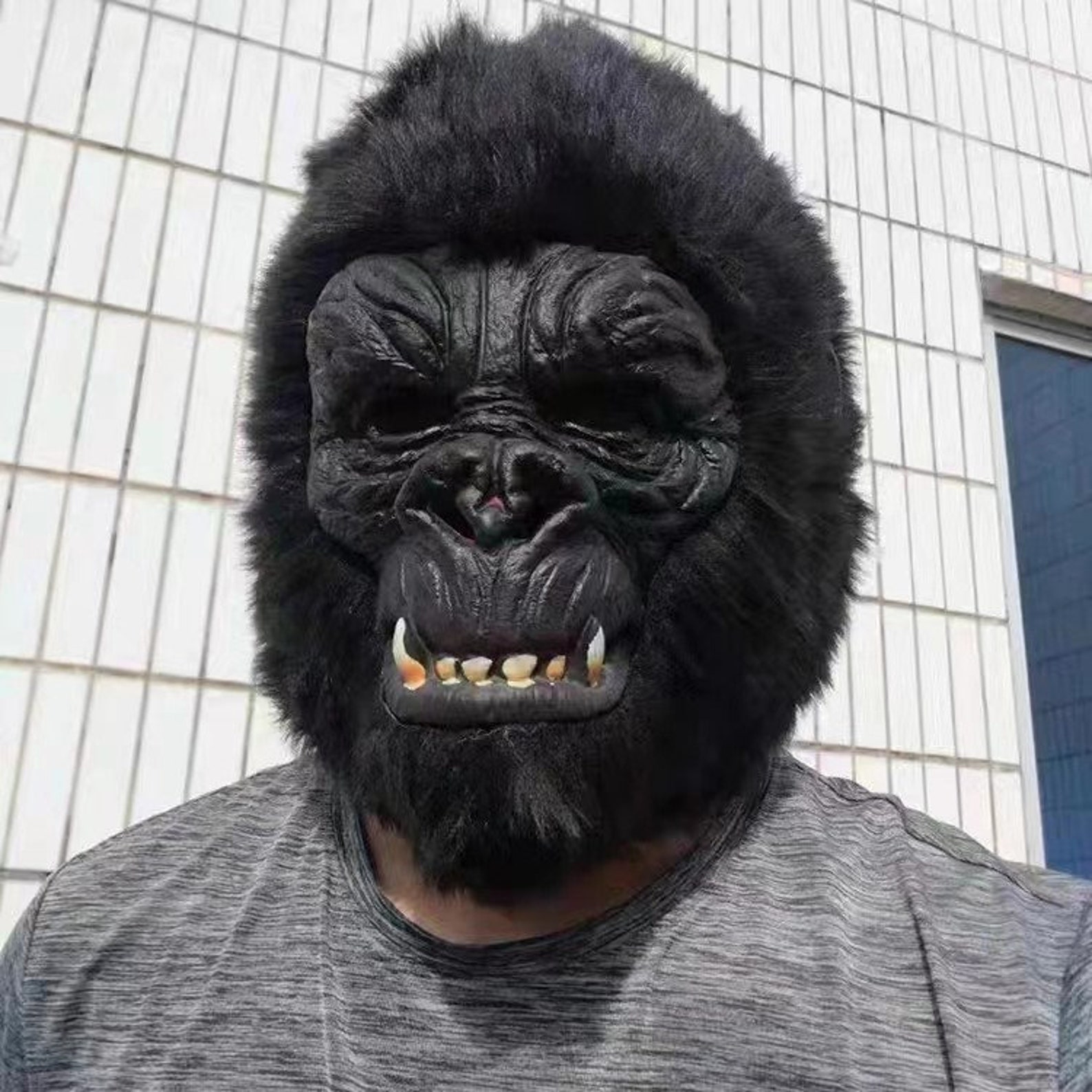 Handmade Gorilla Mask Hand-cut Rubber Animal Mask - Etsy