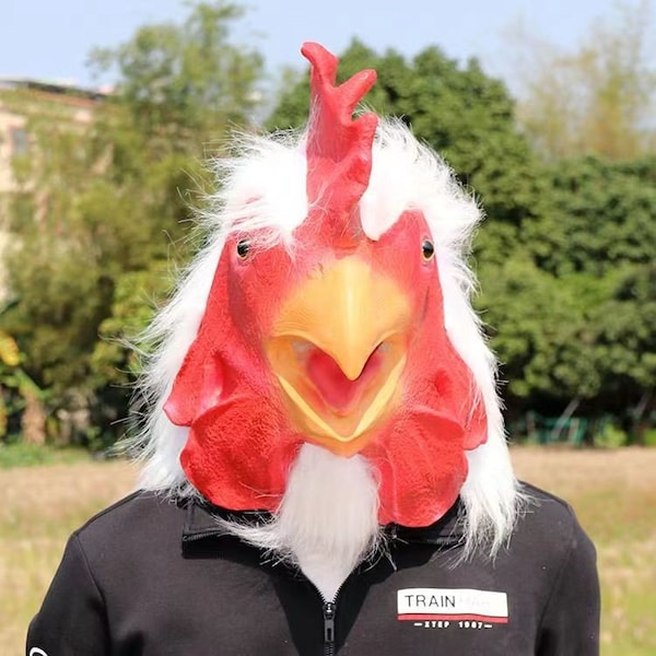 Rooster Mask - Etsy