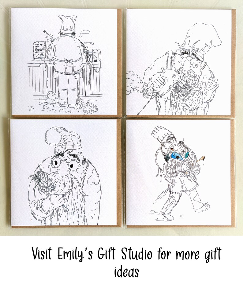 Greetings Card for a Chef Cooking Card, Funny Baking Birthday Card ...
