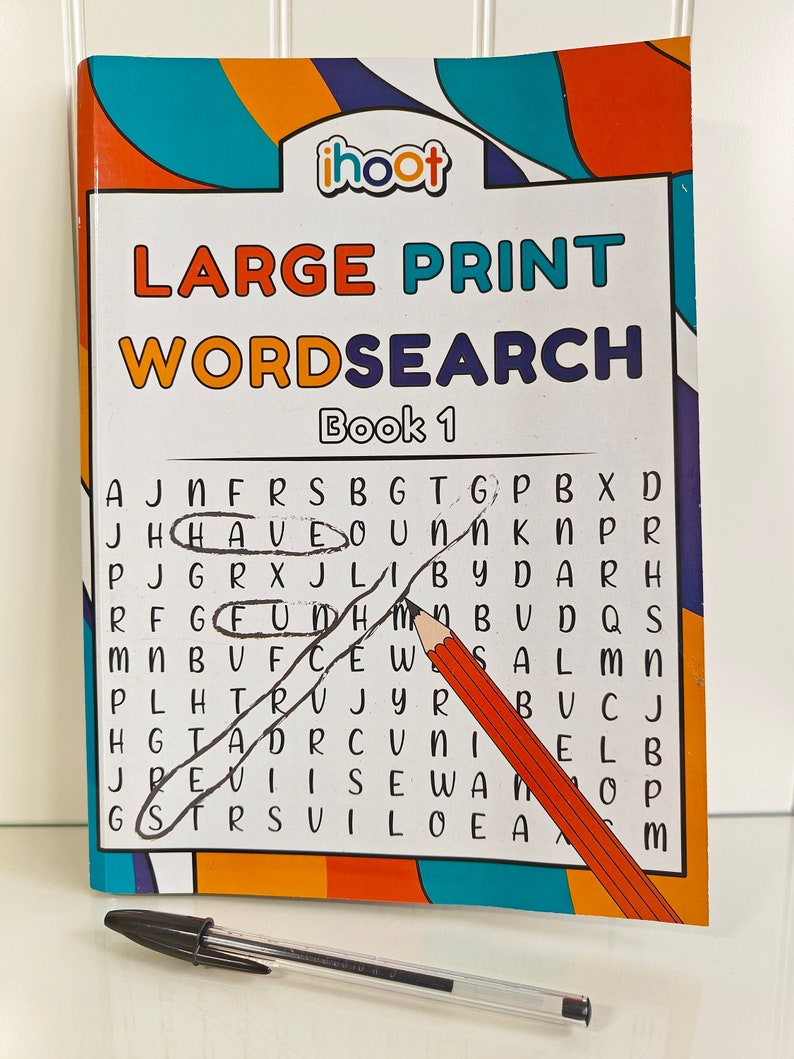 Large Print Wordsearch Puzzle Book, Easy to Read Puzzle Book, Puzzle ...