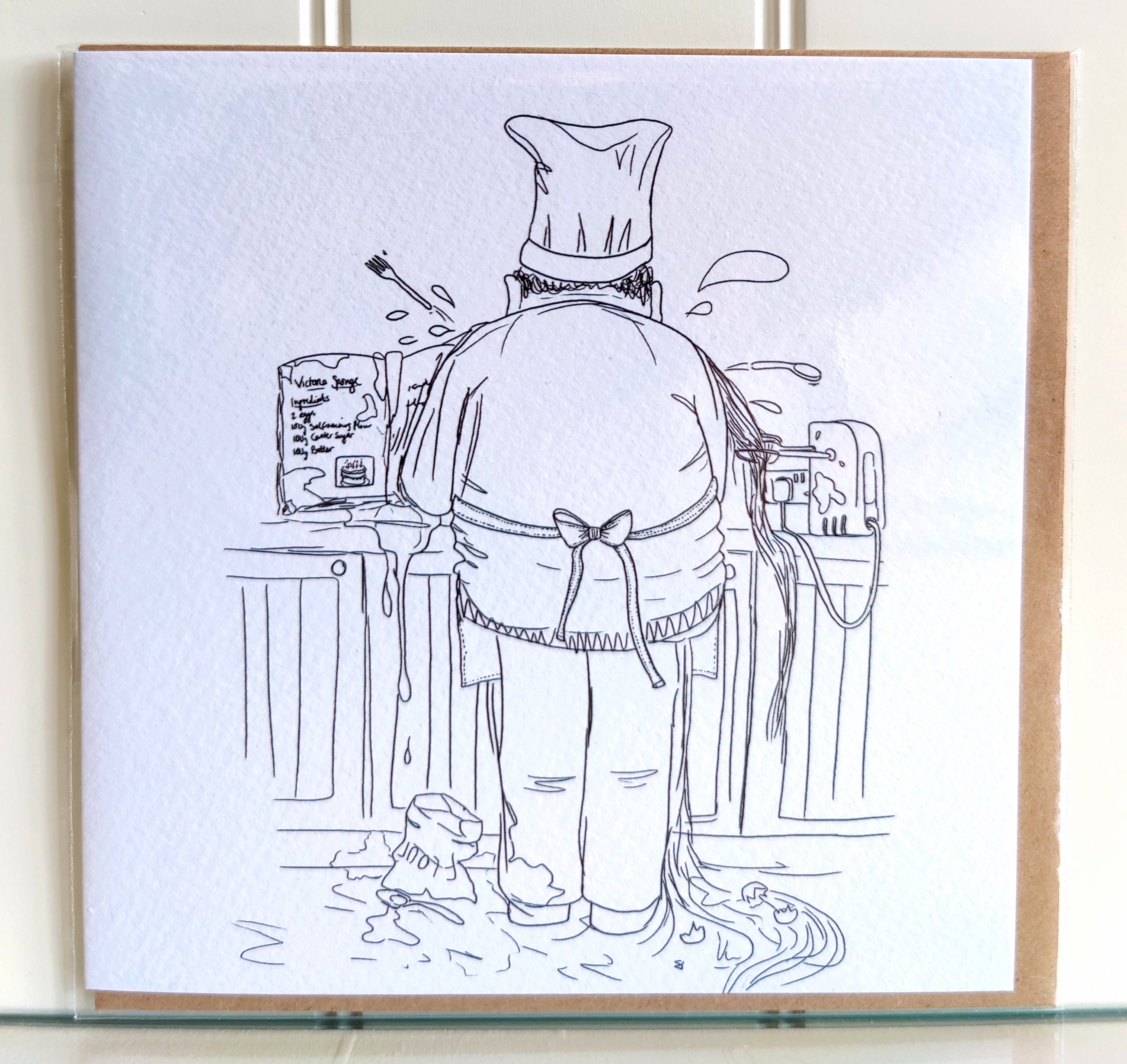 Baking Greetings Card Funny Cooking Card for Husband, Chef Card, Baking ...