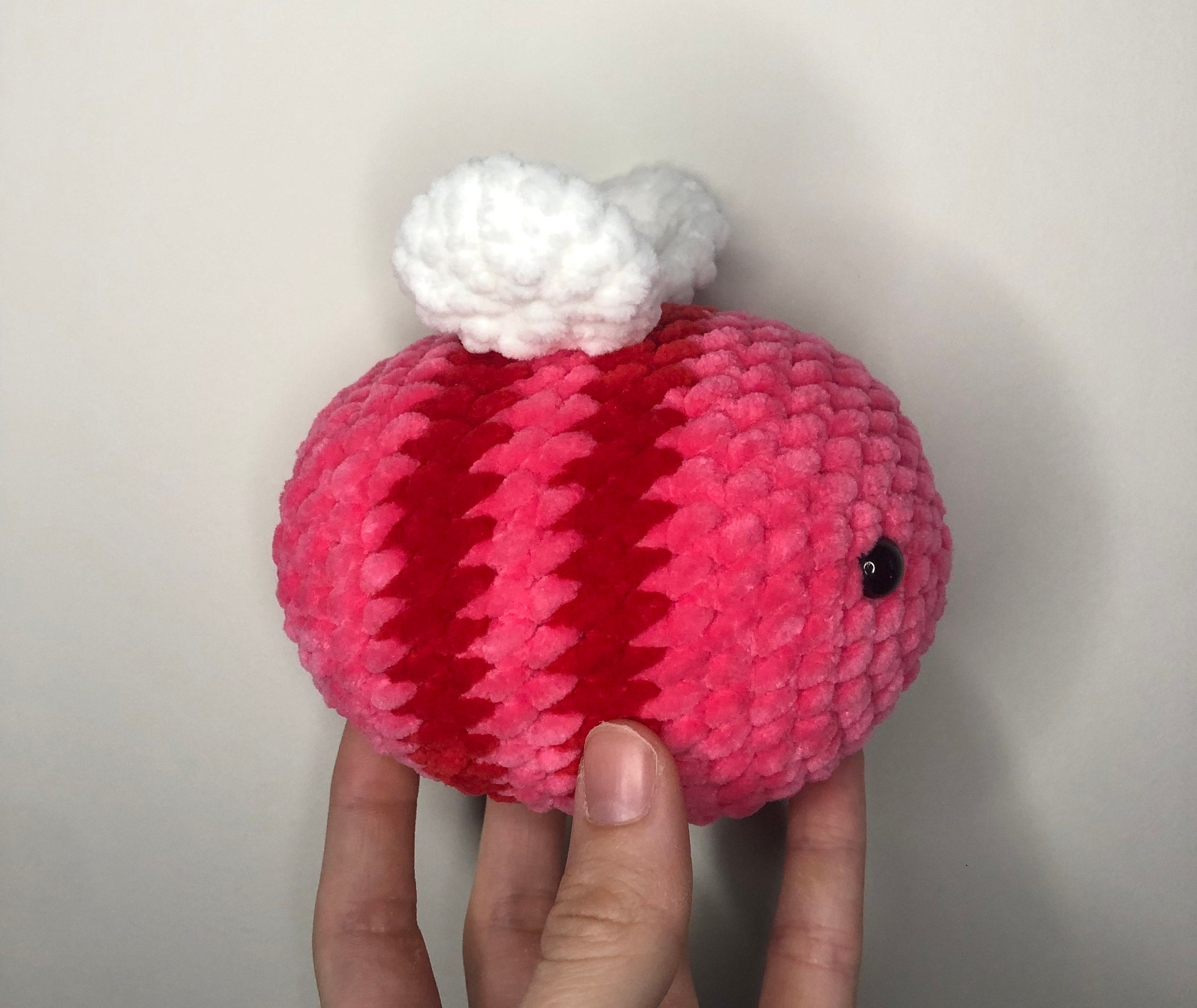 Valentine Bee Plushie Crochet Bee Plushie Soft Crochet Amigurumi Bee ...