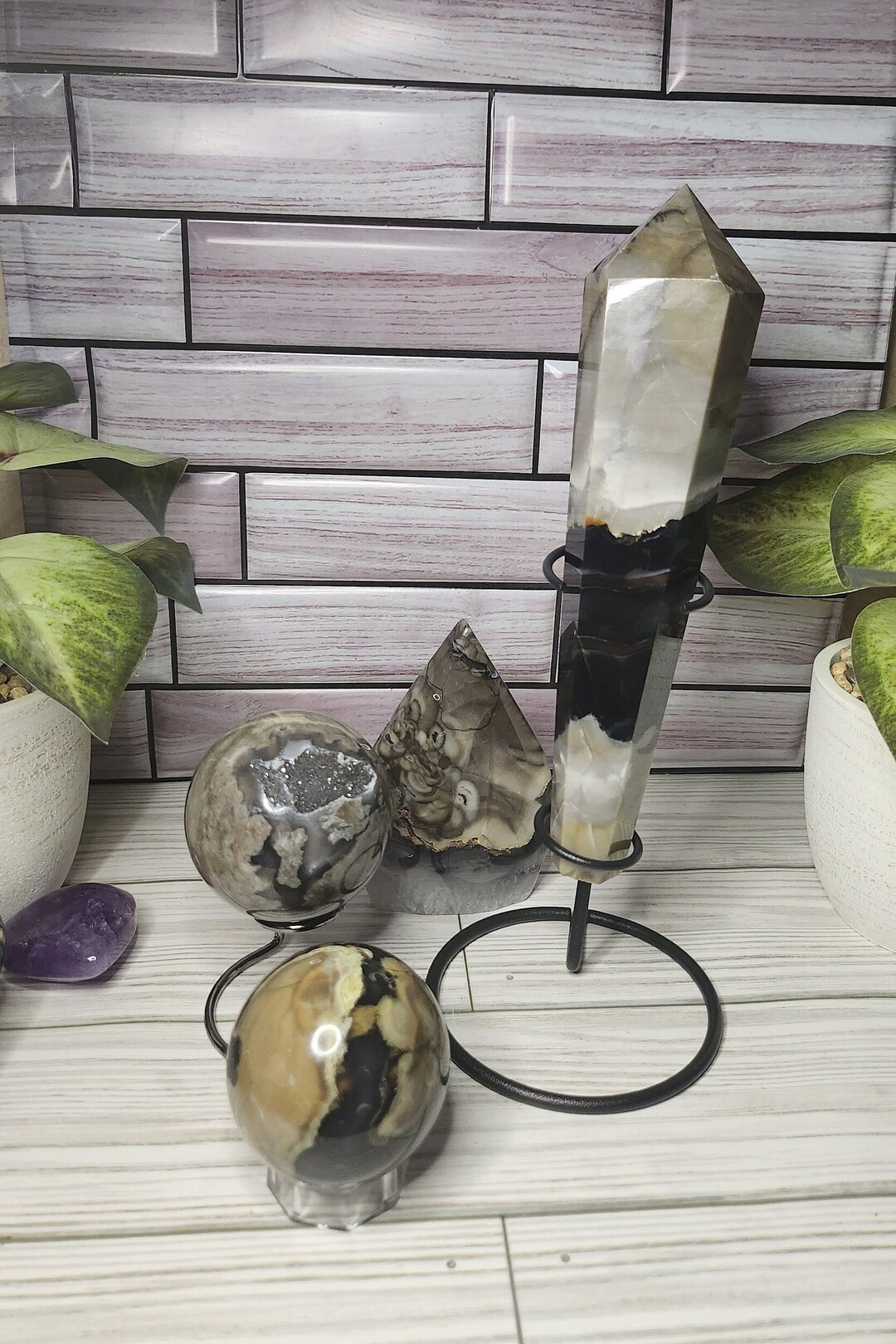 Volcano Agate Crystal Stone - Etsy