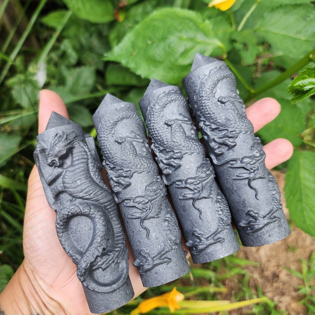 Shungite Dragon Stone Tower - Etsy
