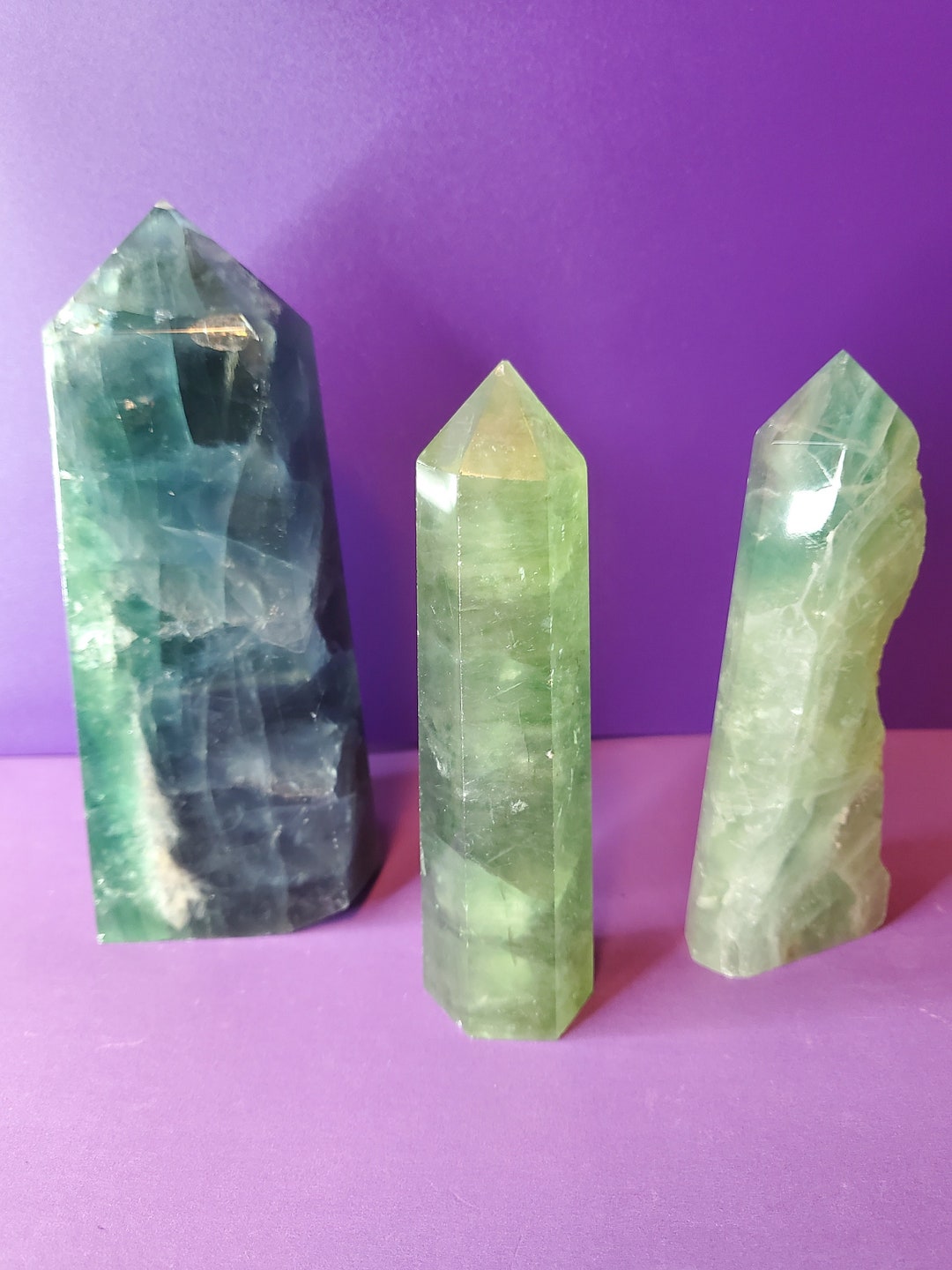 Natural Crystal Fluorite Towers - Etsy