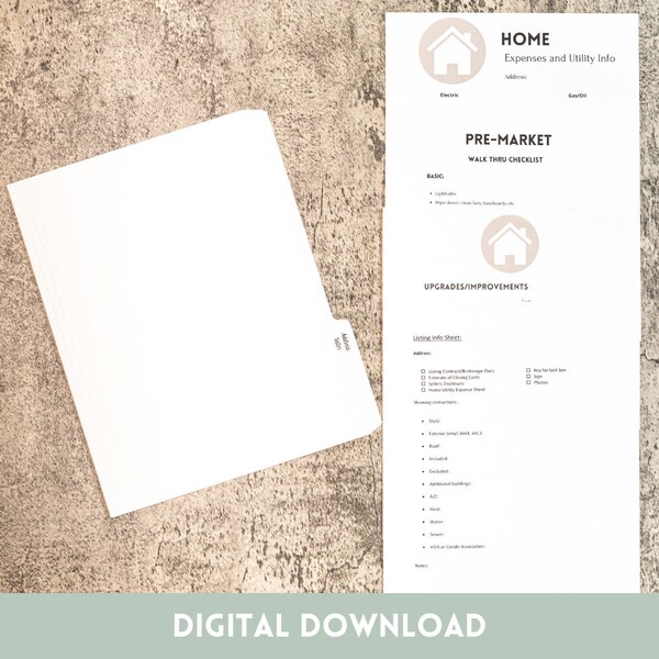 Upgrades Sheet Real Estate - Etsy