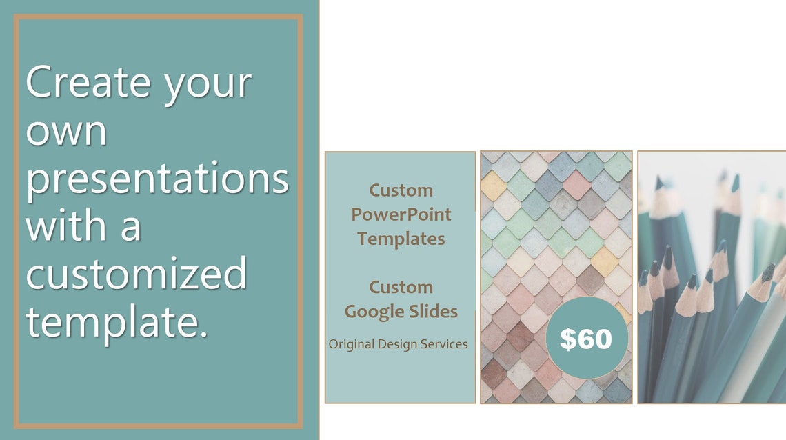 Custom Powerpoint Template | Custom Google Slides | Unique Design ...