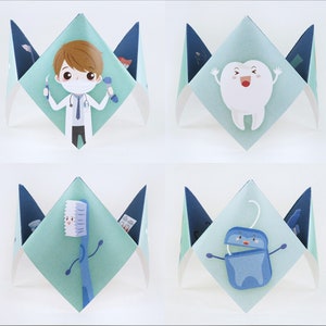 DENTIST ORIGAMI, Cootie Catcher, Paper Fortune Teller, Origami Art ...