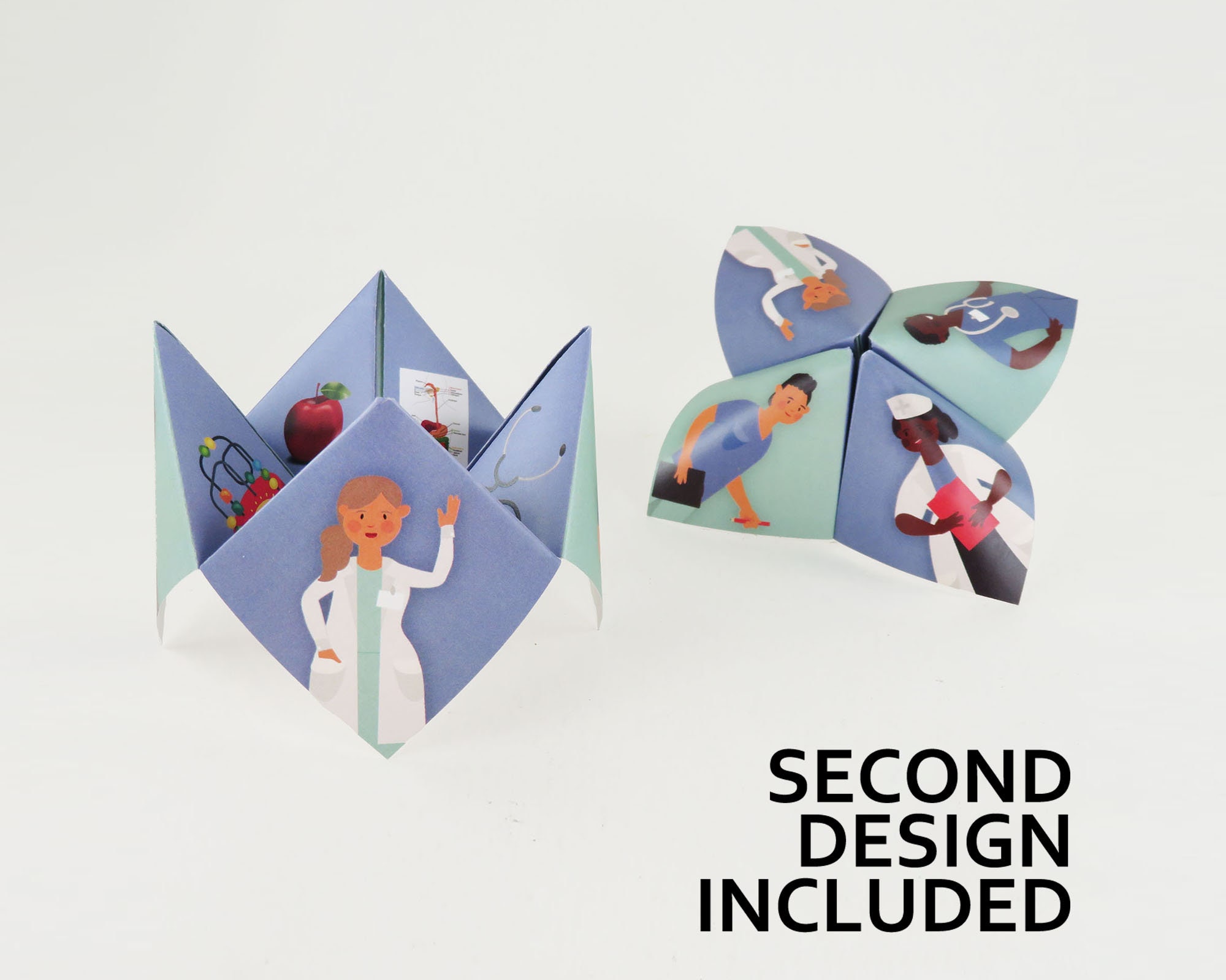 DOCTOR ORIGAMI, Cootie Catcher, Paper Fortune Teller, Printable Kid ...