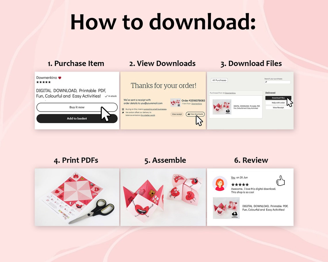 FLOWER Flipbook, DIY Flip Book, Animation, Printable Party Favors ...