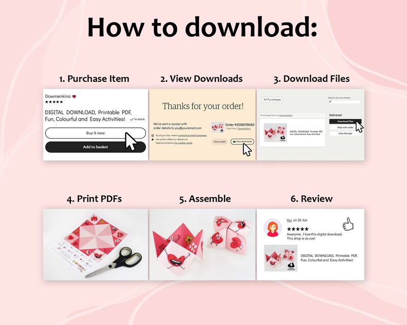 FLOWER Flipbook, DIY Flip Book, Animation, Printable Party Favors ...