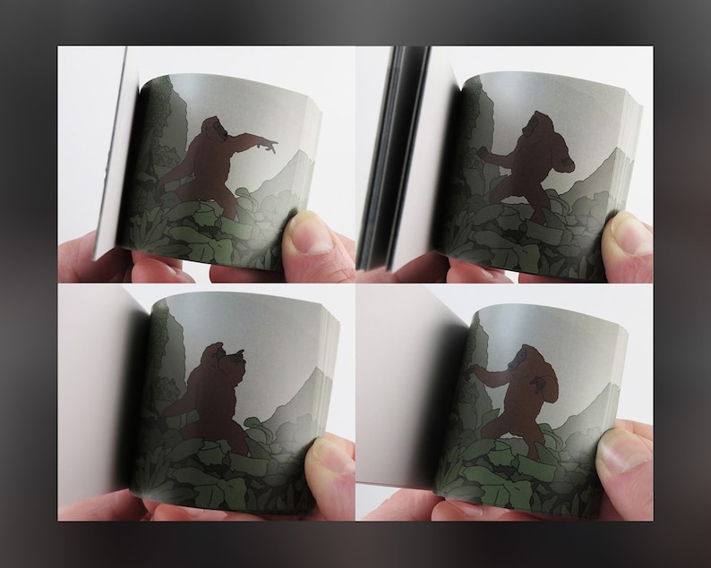 GORILLA Flipbook, DIY Flip Book, Animation, Printable Party Favors ...