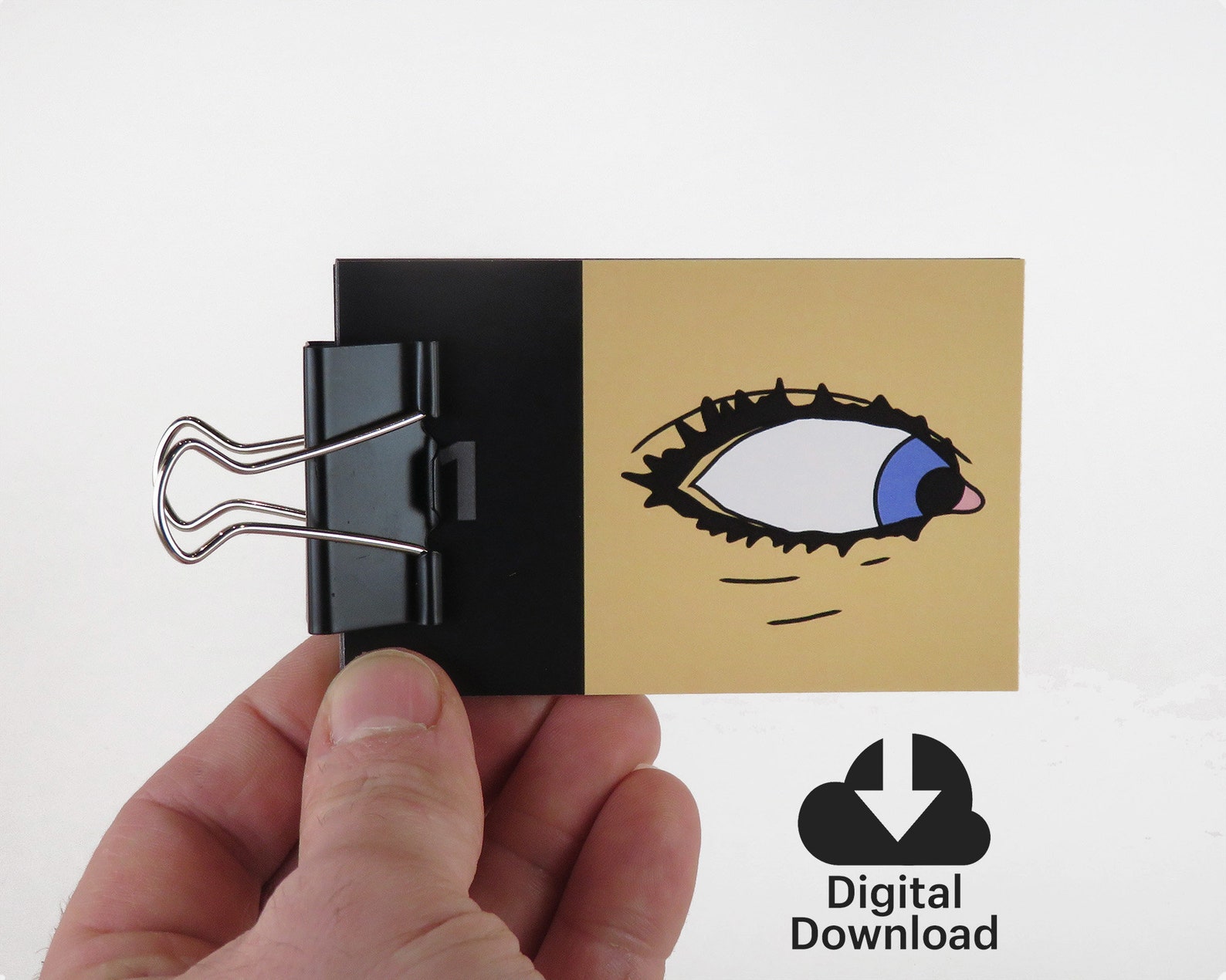 EYEBALL Flipbook, DIY Flip Book, Animation, Printable Party Favors ...
