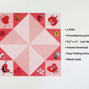 VALENTINES ORIGAMI Cootie Catcher Paper Fortune Teller - Etsy