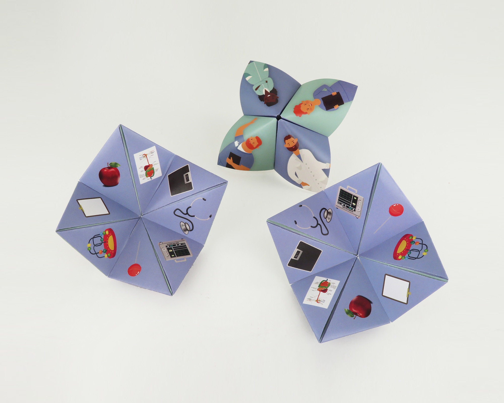 DOCTOR ORIGAMI, Cootie Catcher, Paper Fortune Teller, Printable Kid ...