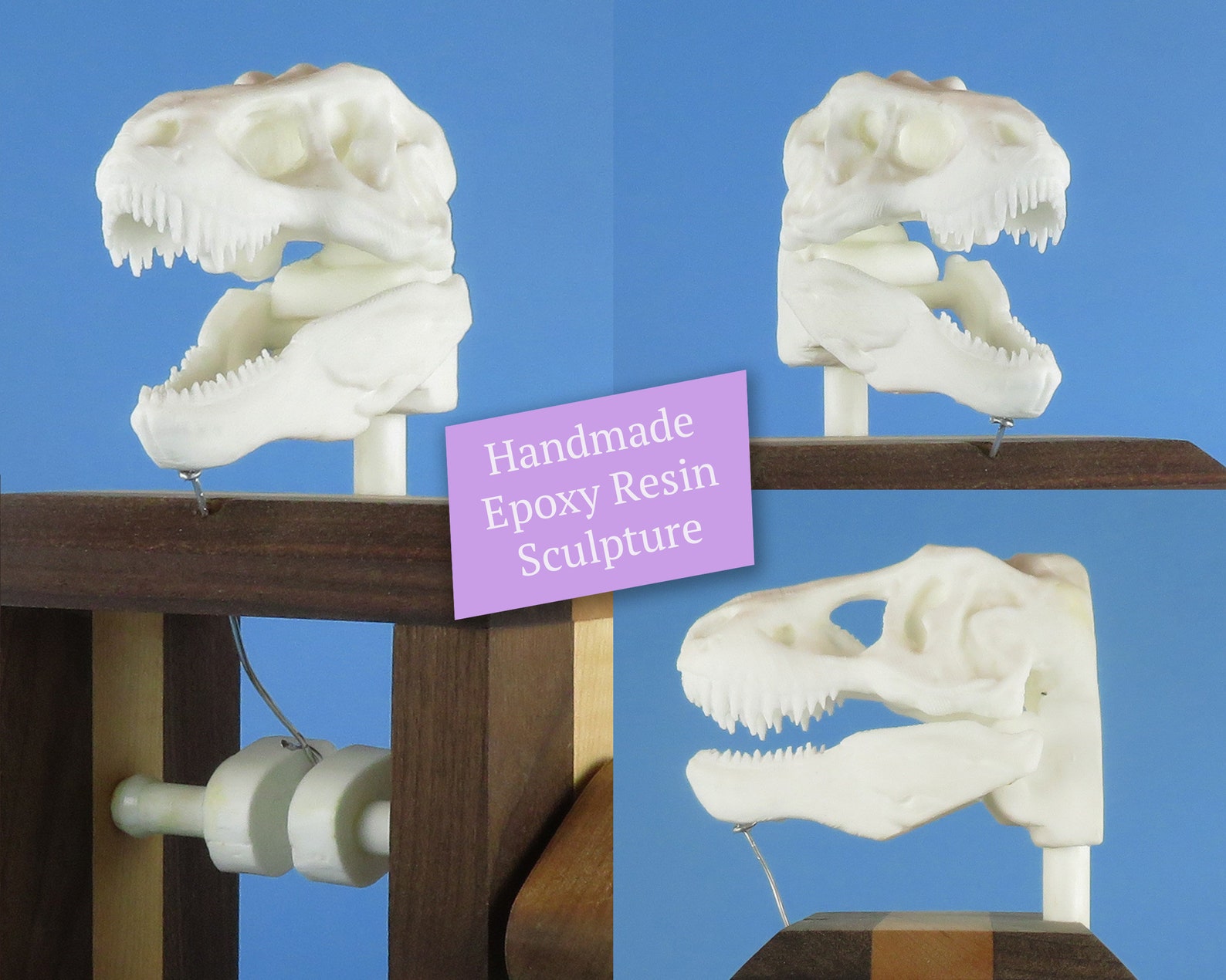 T-REX MOVING SCULPTURE, Tyrannosaurus Rex Skull, Moving Art Automata ...