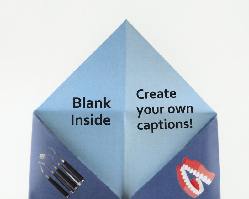 DENTIST ORIGAMI, Cootie Catcher, Paper Fortune Teller, Origami Art ...