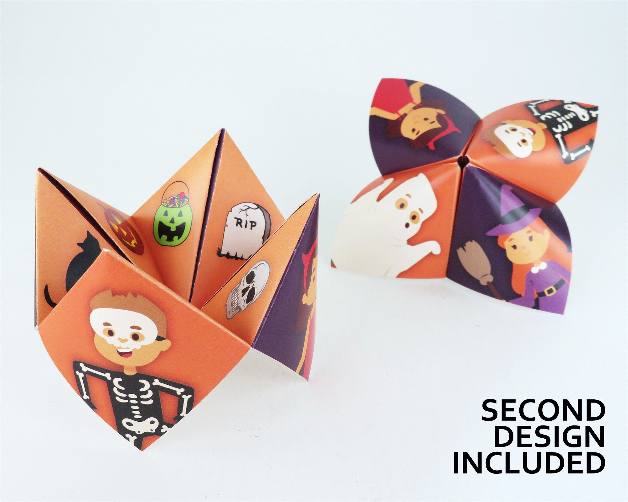 HALLOWEEN ORIGAMI Cootie Catcher Paper Fortune Teller - Etsy