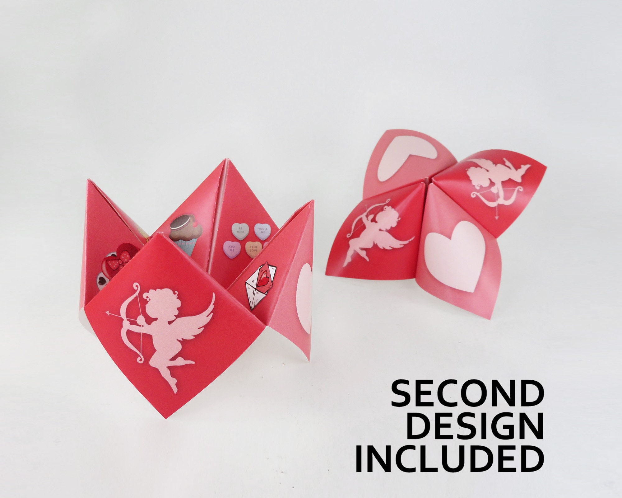 VALENTINES ORIGAMI, Cootie Catcher, Paper Fortune Teller, Origami Art ...