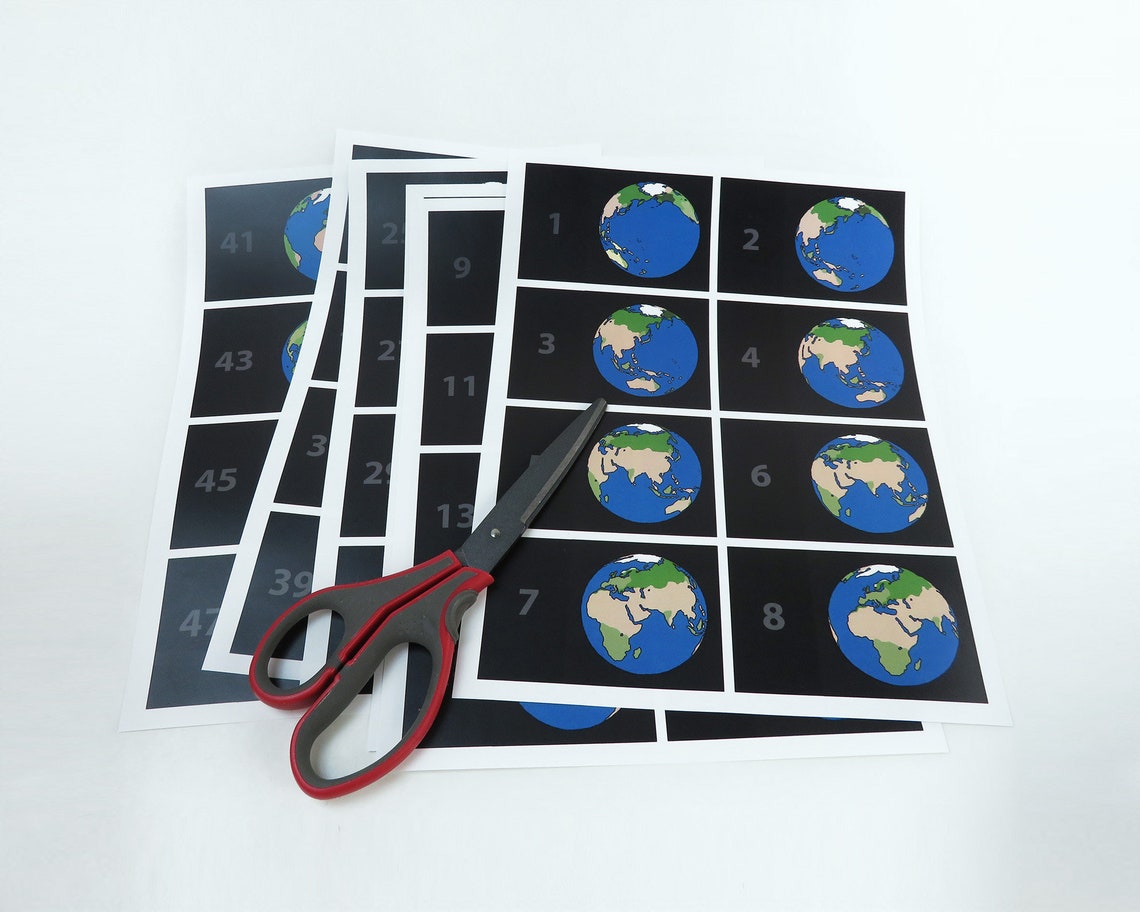 EARTH Flipbook, DIY Flip Book, Animation, Printable Party Favors ...