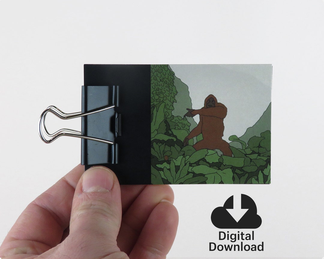 GORILLA Flipbook, DIY Flip Book, Animation, Printable Party Favors ...