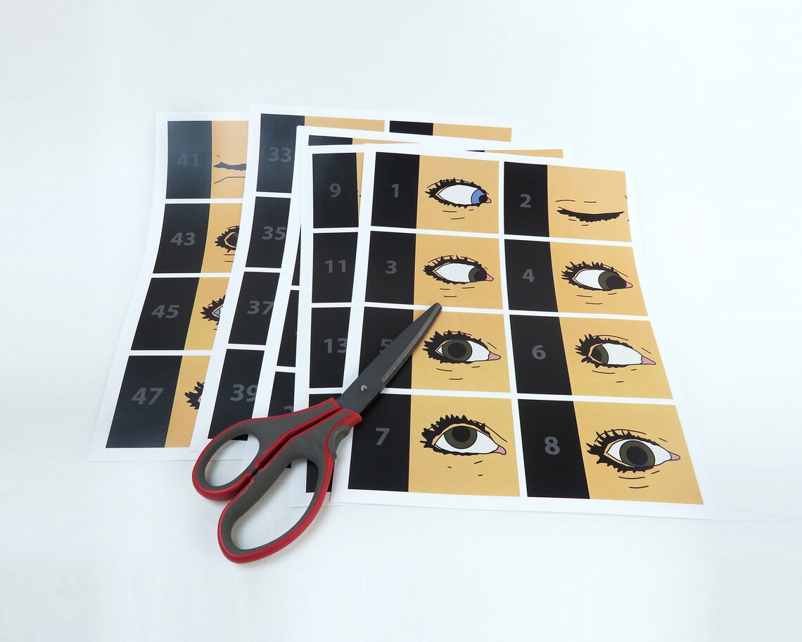 EYEBALL Flipbook, DIY Flip Book, Animation, Printable Party Favors ...