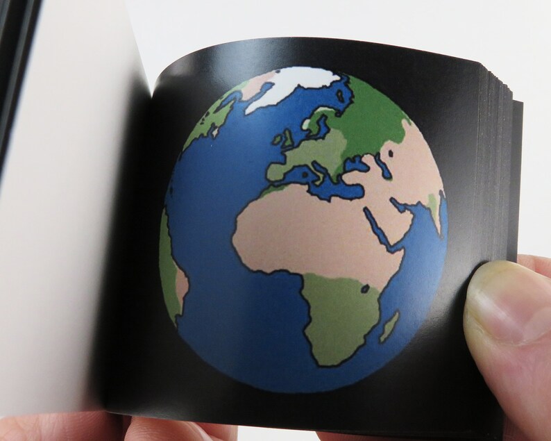 EARTH Flipbook, DIY Flip Book, Animation, Printable Party Favors ...