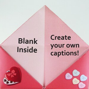 VALENTINES ORIGAMI Cootie Catcher Paper Fortune Teller - Etsy