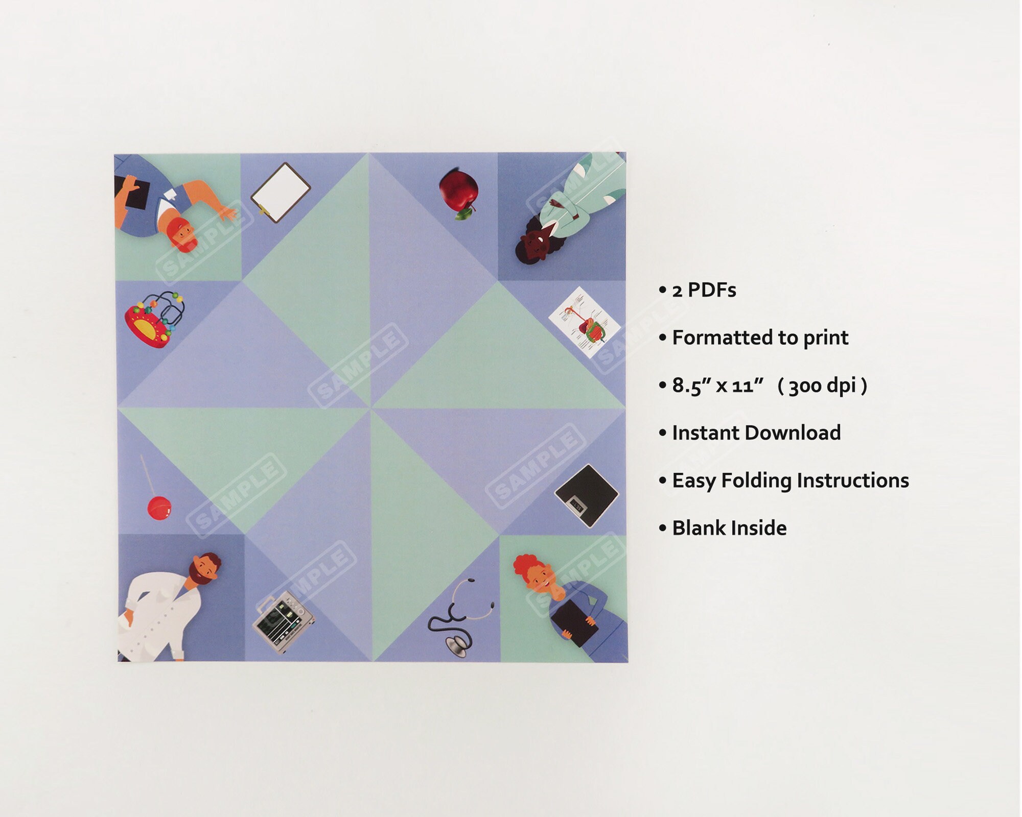 DOCTOR ORIGAMI, Cootie Catcher, Paper Fortune Teller, Printable Kid ...