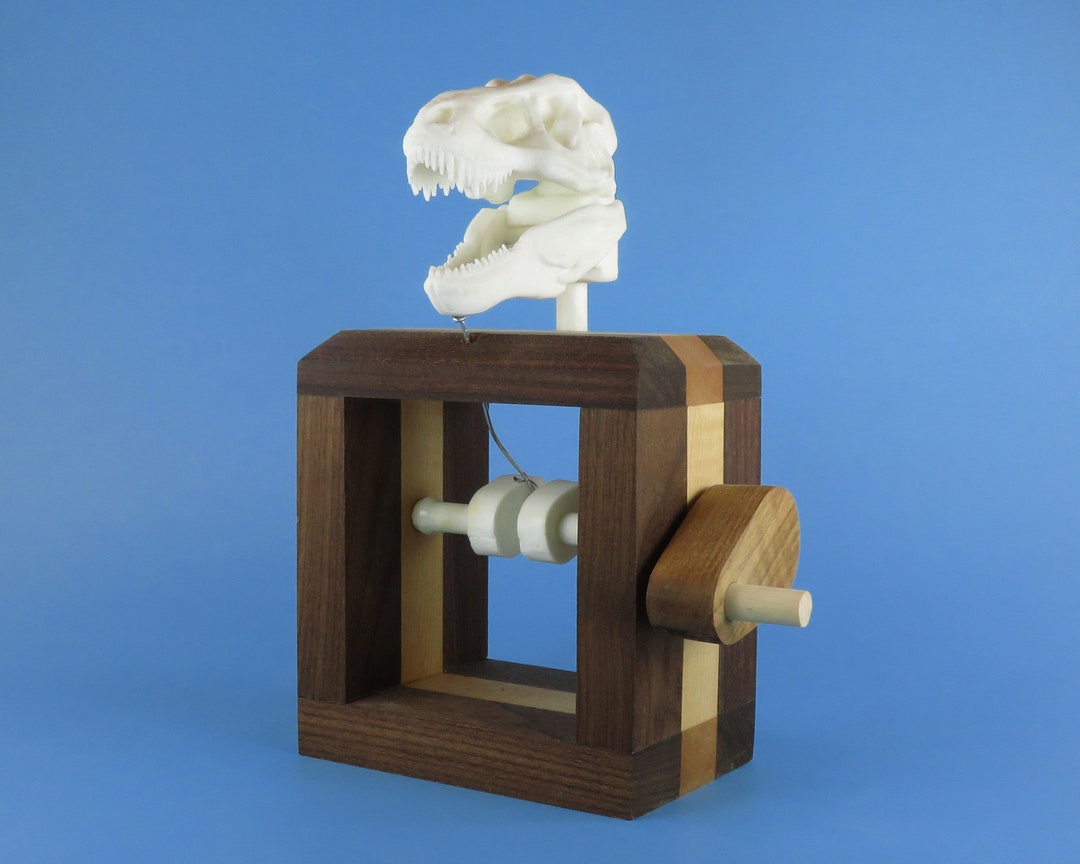 T-REX MOVING SCULPTURE, Tyrannosaurus Rex Skull, Moving Art Automata ...