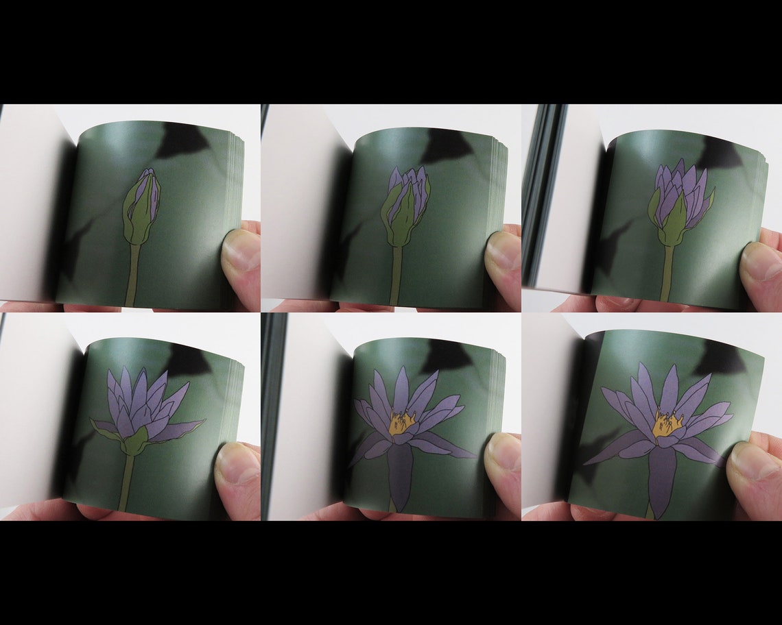 FLOWER Flipbook DIY Flip Book Animation Printable Party - Etsy