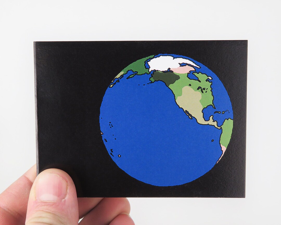 FLIPBOOK earth Spinning Globe Map of the World - Etsy