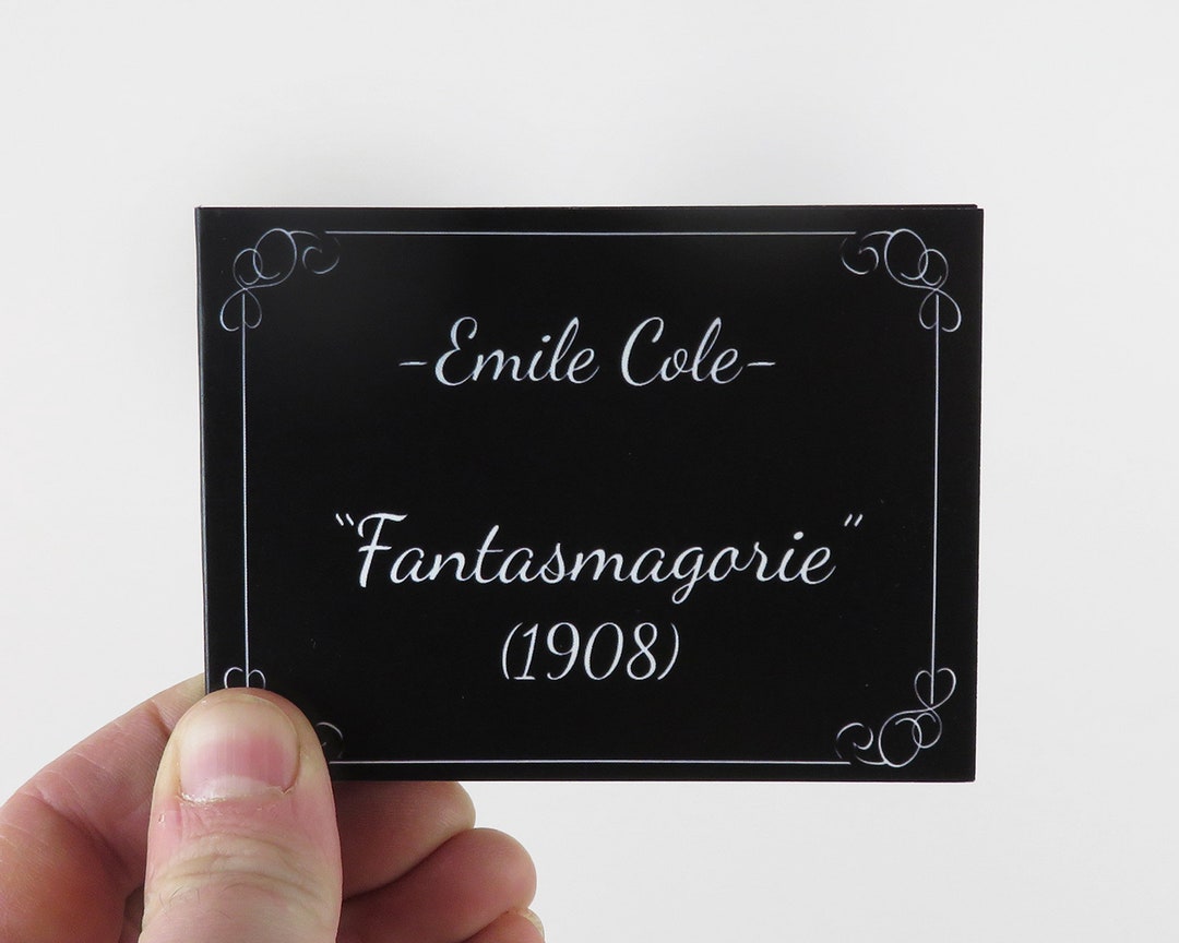 FLIPBOOK "fantasmagorie, 1908 Émile Cohl, Public Domain Animation ...