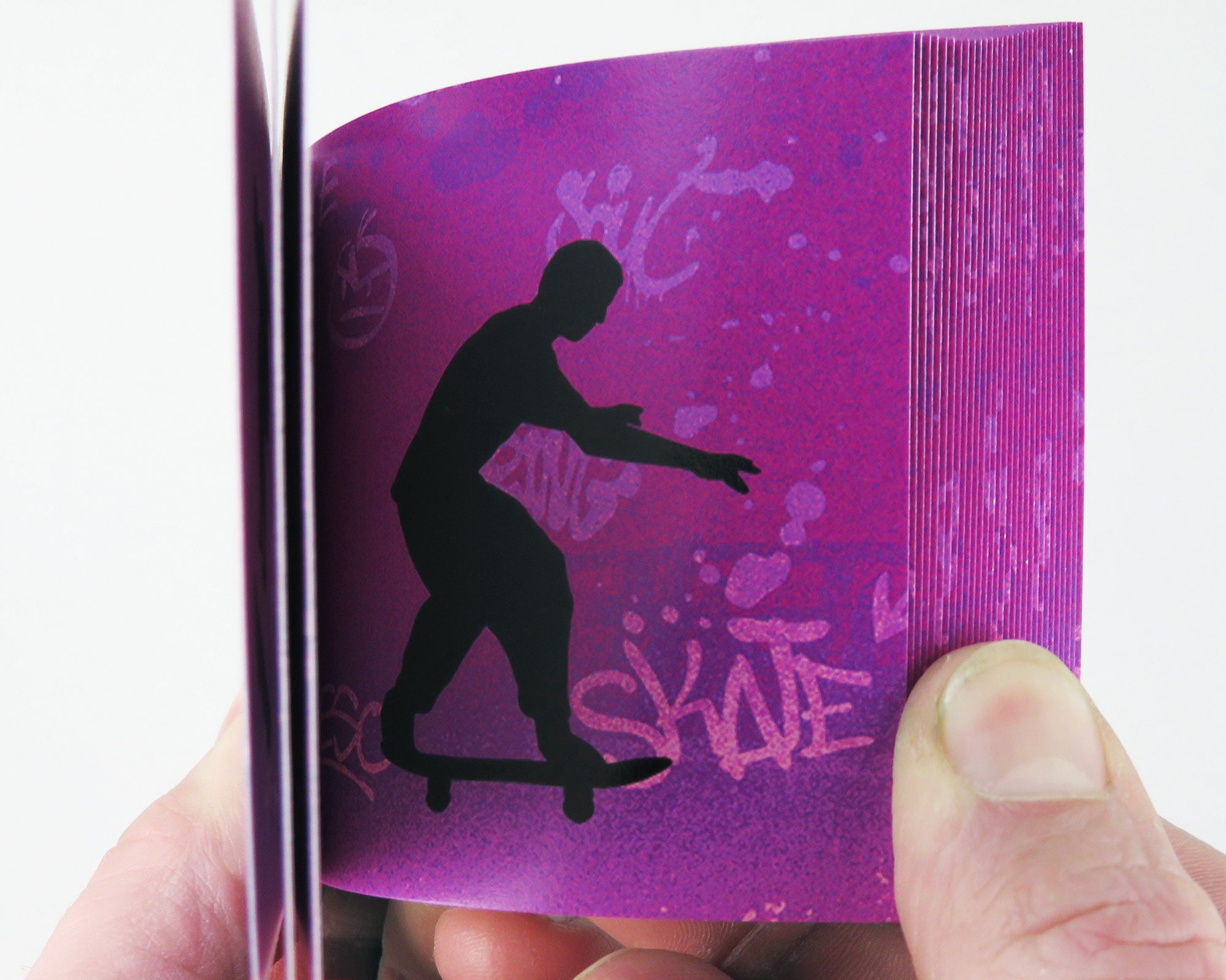 FLIPBOOK "skateboard", Kick Flip, Cartoon Animated Skateboarder ...