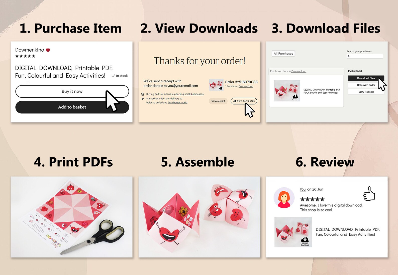 FLOWER Flipbook DIY Flip Book Animation Printable Party - Etsy