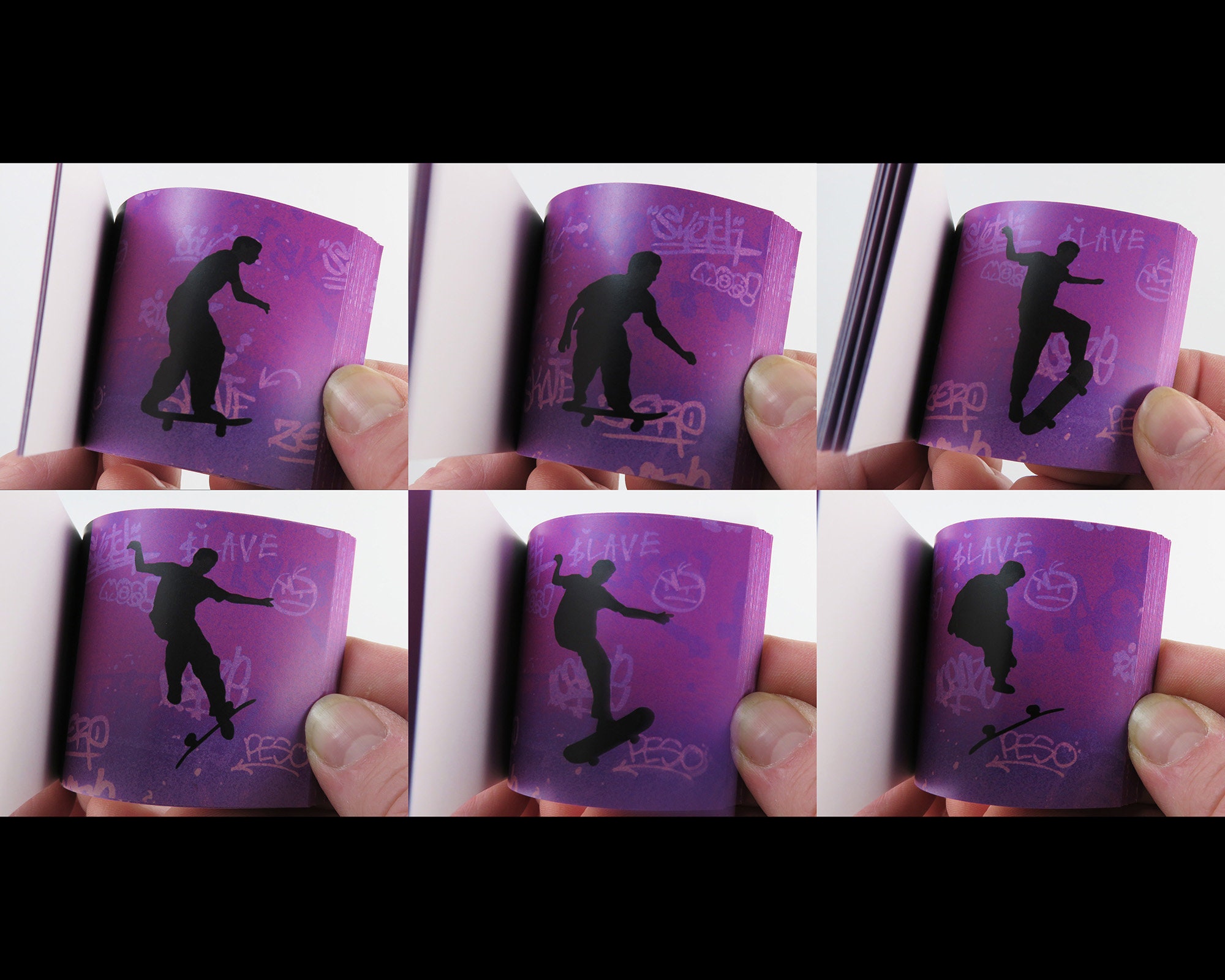 SKATEBOARD Flipbook DIY Flip Book Animation (Download Now) - Etsy
