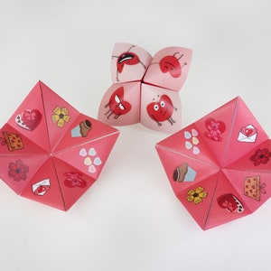 VALENTINES ORIGAMI Cootie Catcher Paper Fortune Teller - Etsy