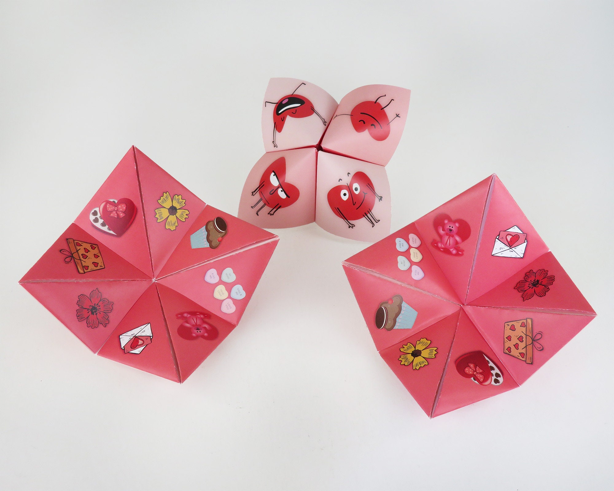 VALENTINES ORIGAMI Cootie Catcher Paper Fortune Teller - Etsy