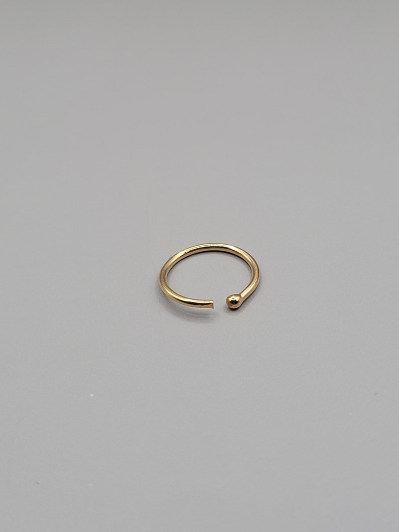 Real 22k Gold Nose Jewellery. Solid 22k Gold Hoops. Nose Ring With Ball ...