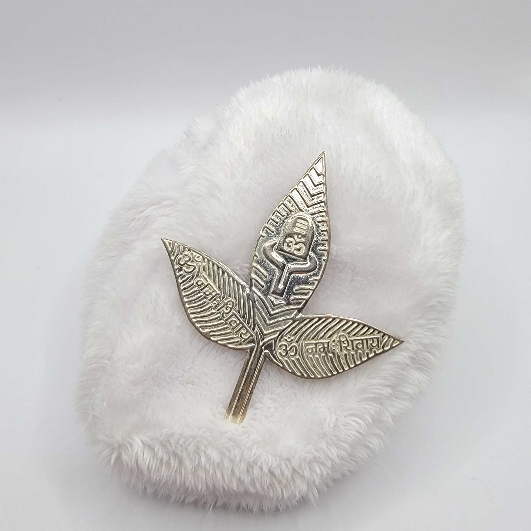 Lord Shiva Bel Patra Handmade of Solid Silver Bel Patra Astrology Hindu ...