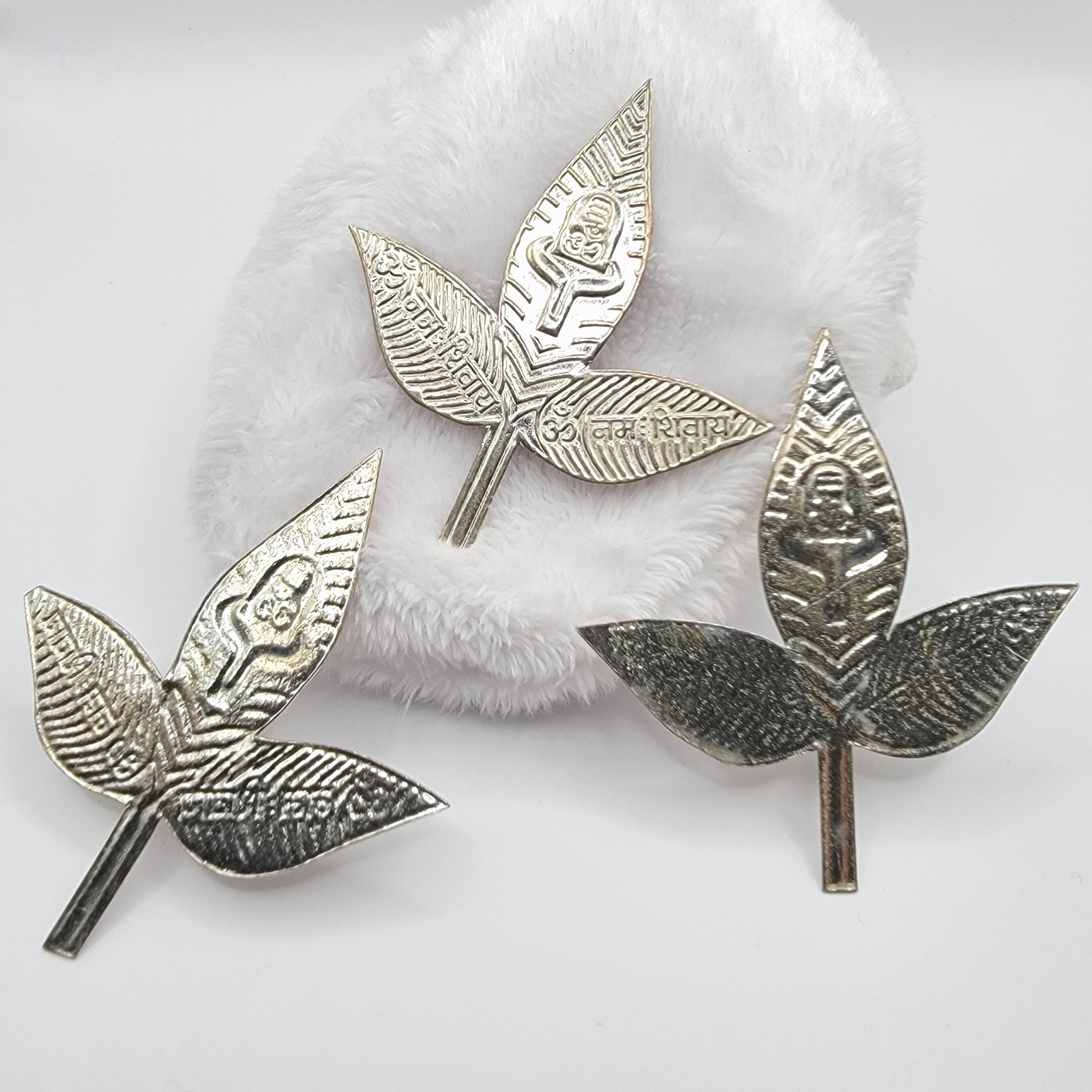 Lord Shiva Bel Patra Handmade of Solid Silver Bel Patra Astrology Hindu ...