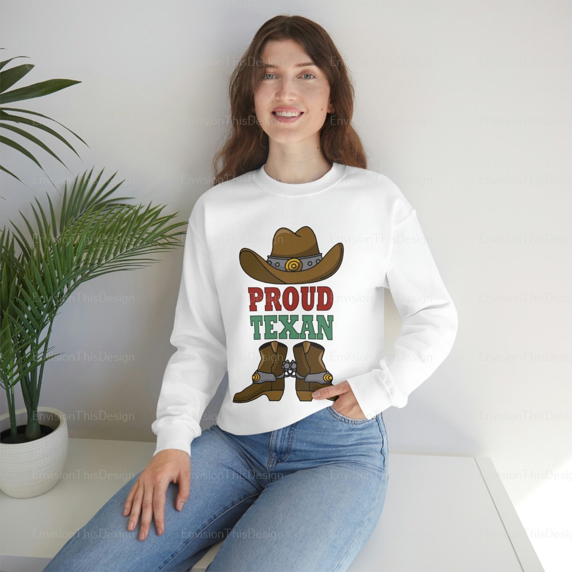 Texas SVG, Proud Texan Boots and Hat Design, Western Lone Star ...