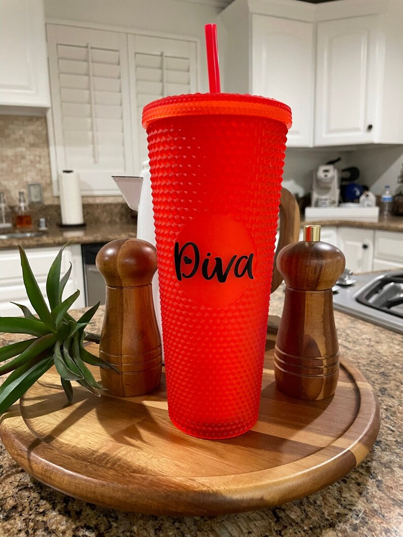 Bride Tumbler, Red Diva Studded 24oz Double Wall Tumbler, Bride to Be ...