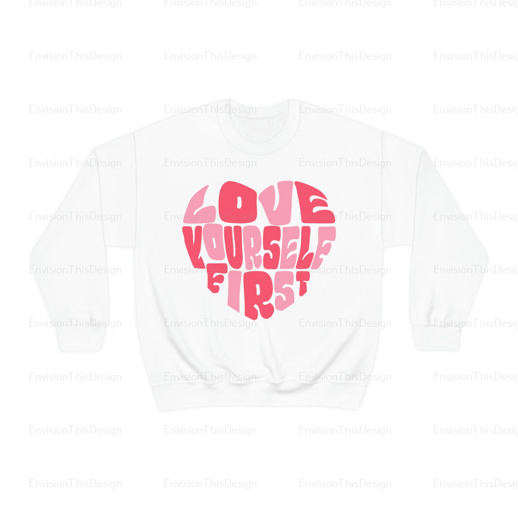 Love Yourself First Heart SVG PNG Self Love Club - Etsy